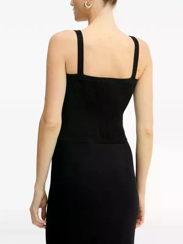 Guess Emmie Ribbed Top - Black