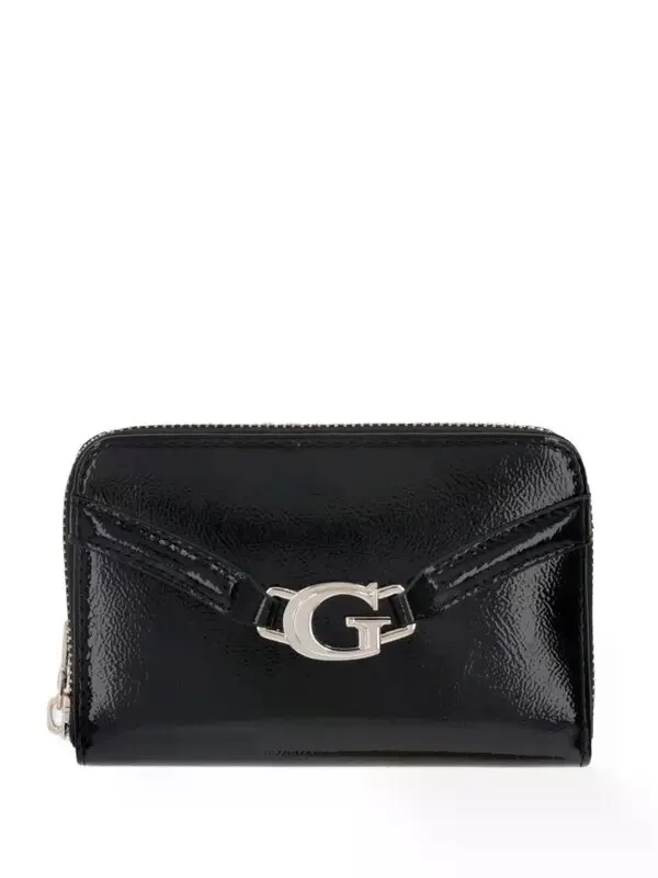 Guess Logo-plaque Wallet - Black