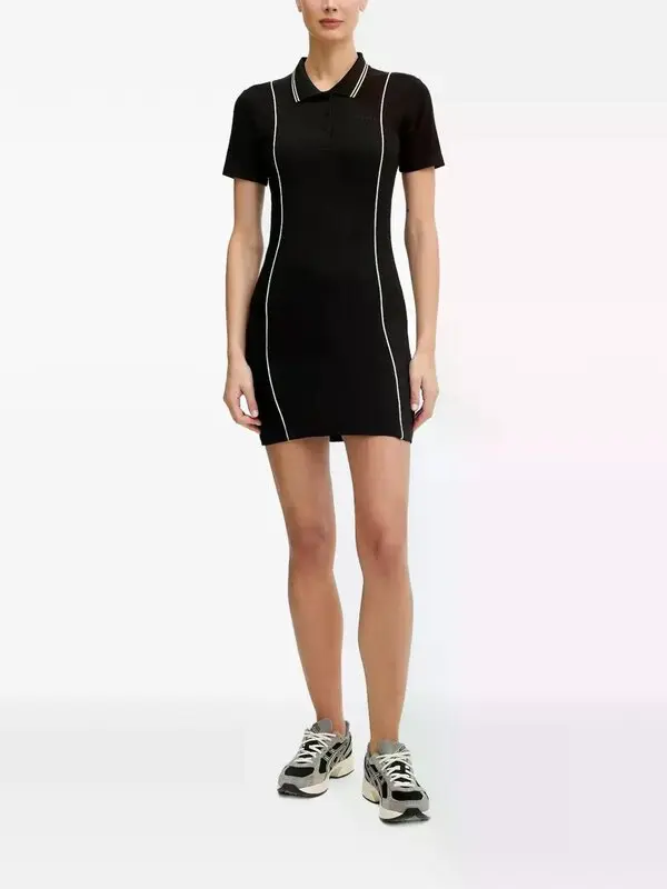 Guess Piped Polo Dress - Black