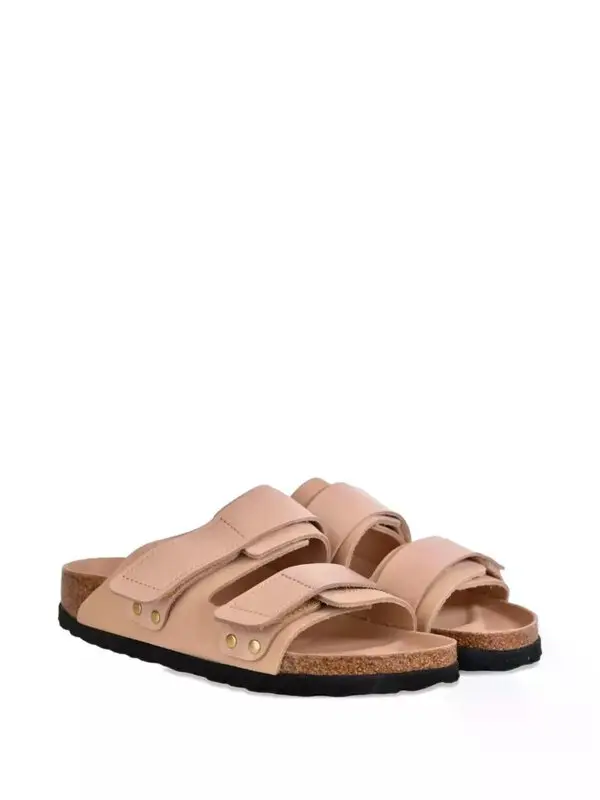 BIRKENSTOCK Uji Touch-strap Leather Sandals - Neutrals