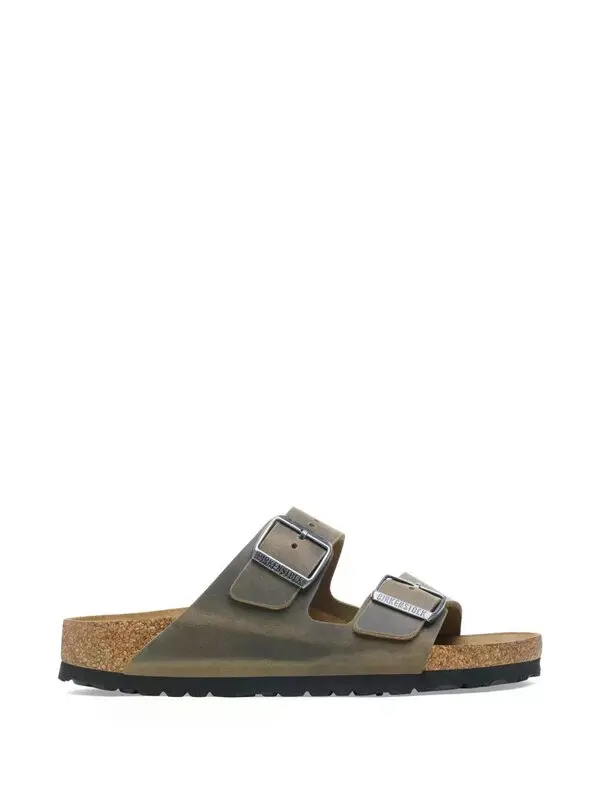 BIRKENSTOCK Arizona Buckled Leather Sandals - Brown