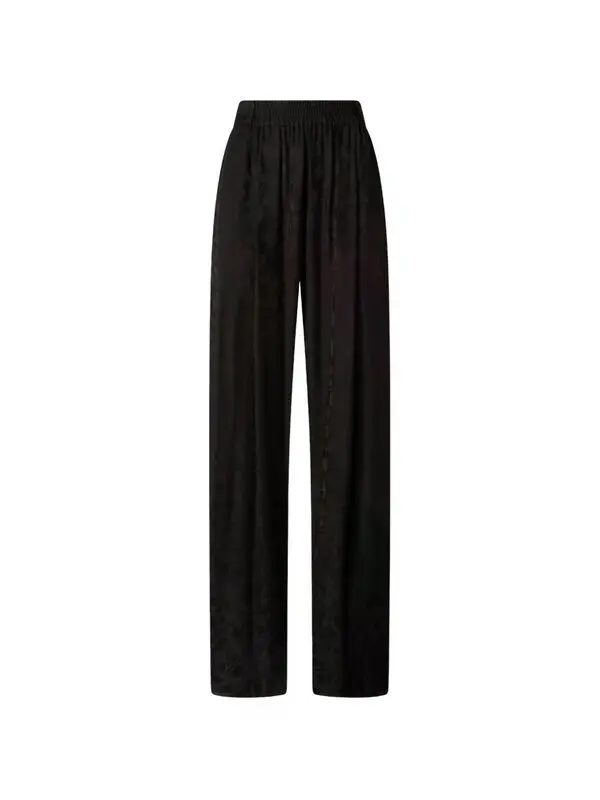 Pinko Floral Jacquard Trousers - Black