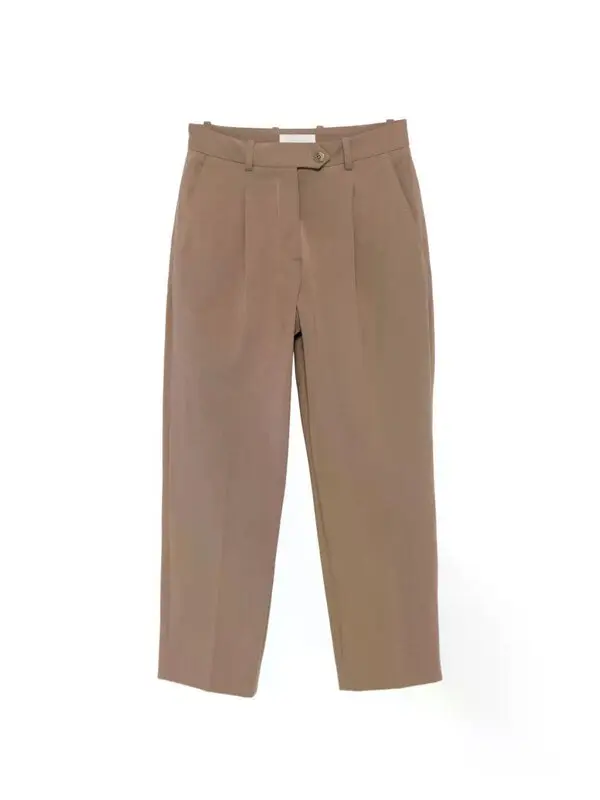 CIRCOLO 1901 Pleated Tailored Trousers - Brown