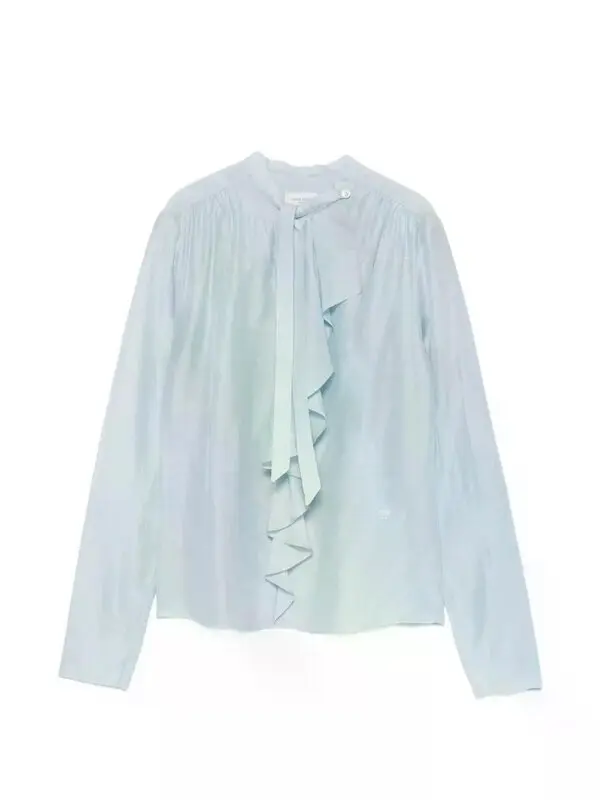 Jacob Cohen Pussy-bow Ruffled Blouse - Blue