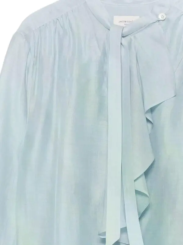 Jacob Cohen Pussy-bow Ruffled Blouse