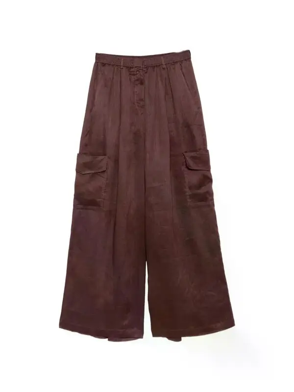 ISABELLE BLANCHE Wide-leg Palazzo Pants - Brown