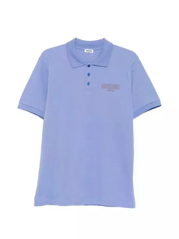 Moschino Logo-print Polo Shirt - Blue