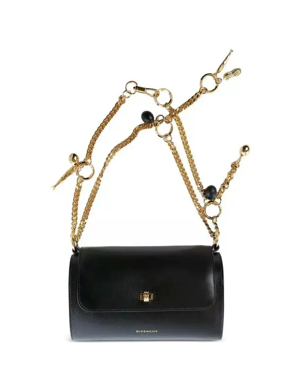 Givenchy Pout Charm-embellished Shoulder Bag - Black