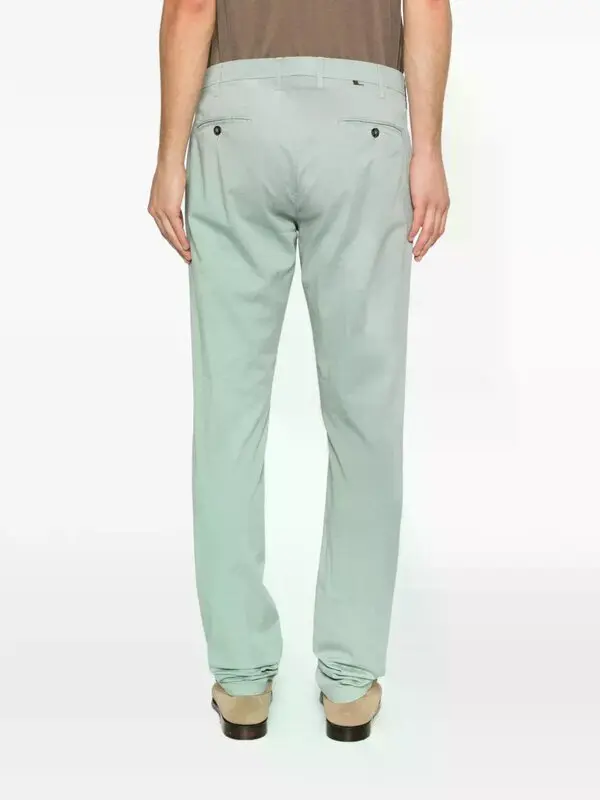 Canali Straight-leg Chino Trousers - Green