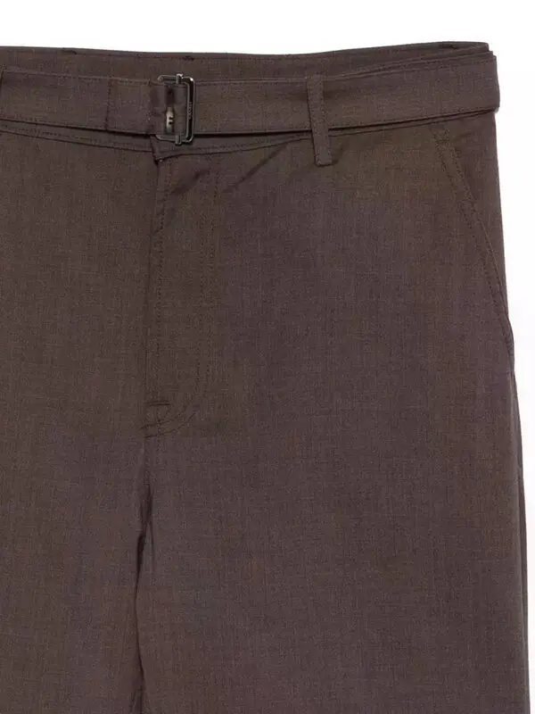 Canali Impeccabile Belted Wool Trousers