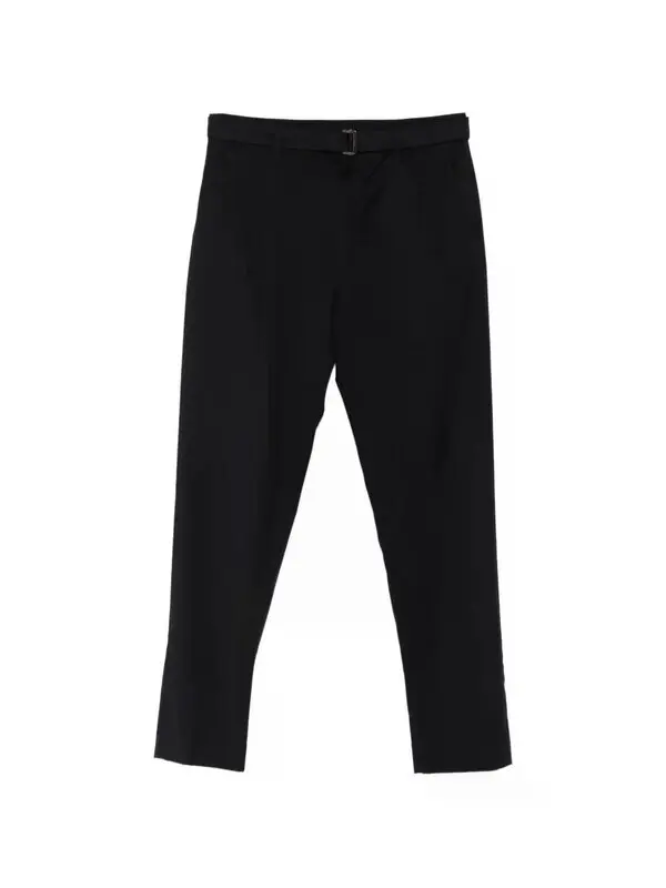 Canali Impeccabile Belted Wool Trousers - Blue