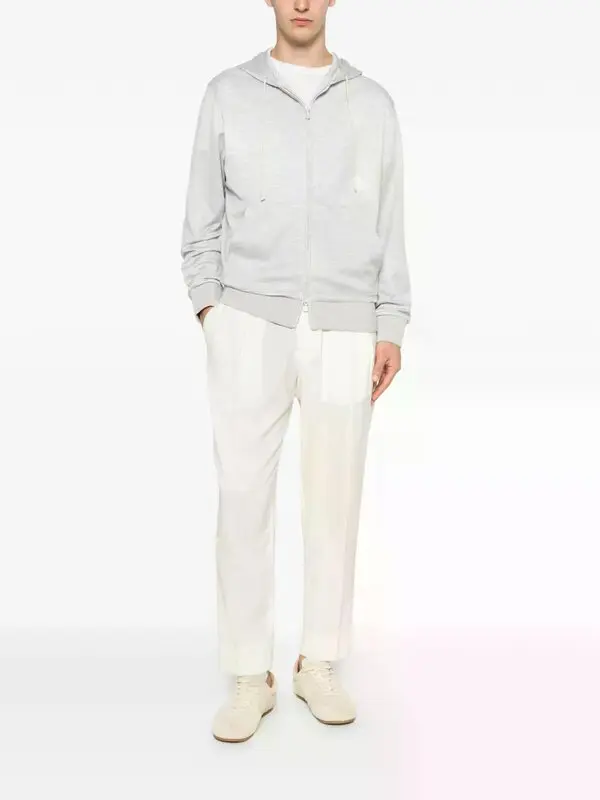 Eleventy Zip-fastening Hoodie - Grey
