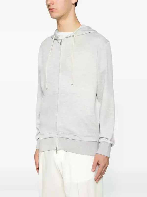 Eleventy Zip-fastening Hoodie - Grey