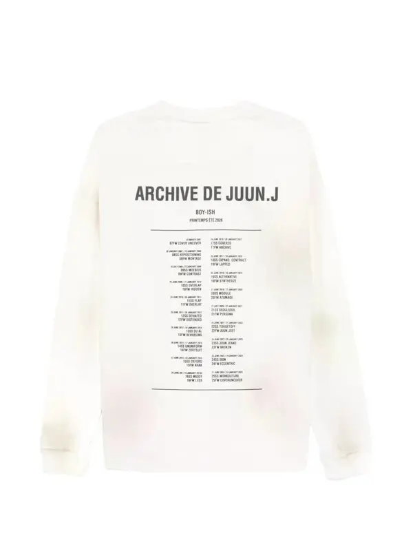 JUUN.J Logo-embroidered Long-sleeve Top