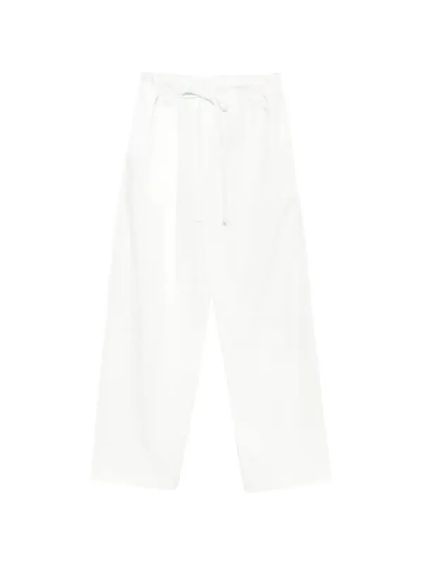 JUUN.J Drawstring Wide Leg Trousers - White