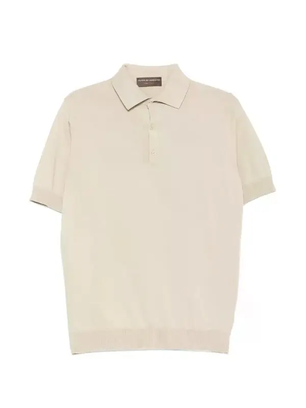 FILIPPO DE LAURENTIIS Short-sleeve Polo Shirt - Neutrals