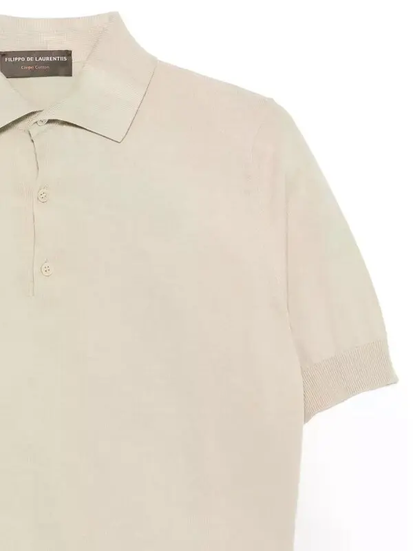 FILIPPO DE LAURENTIIS Short-sleeve Polo Shirt - Neutrals