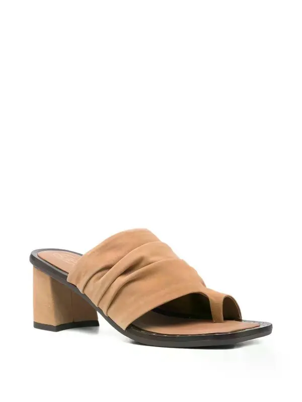 Ash Corine Ruched Toe-strap Sandals