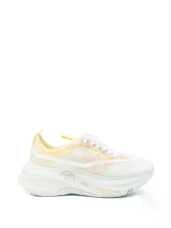 Premiata Hill 8272 Logo-patch Sneakers - White