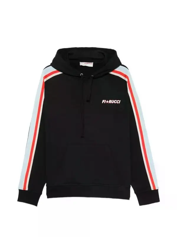Fiorucci Logo-print Side-stripe Hoodie