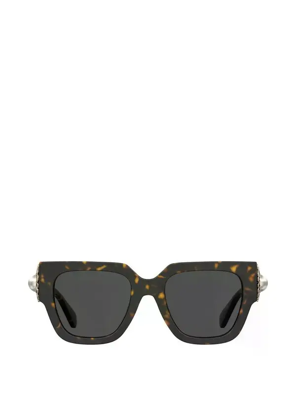 Moschino Tortoiseshell Square-frame Sunglasses - Brown