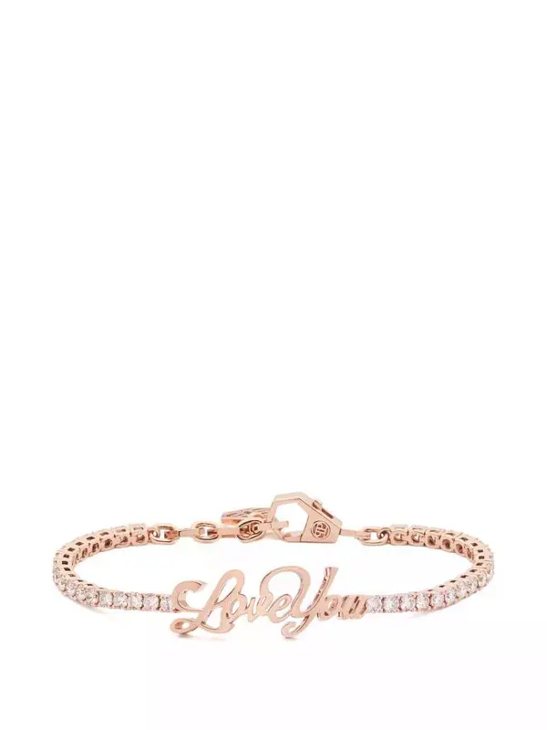 Philipp Plein Love You Diamond Bracelet - Pink