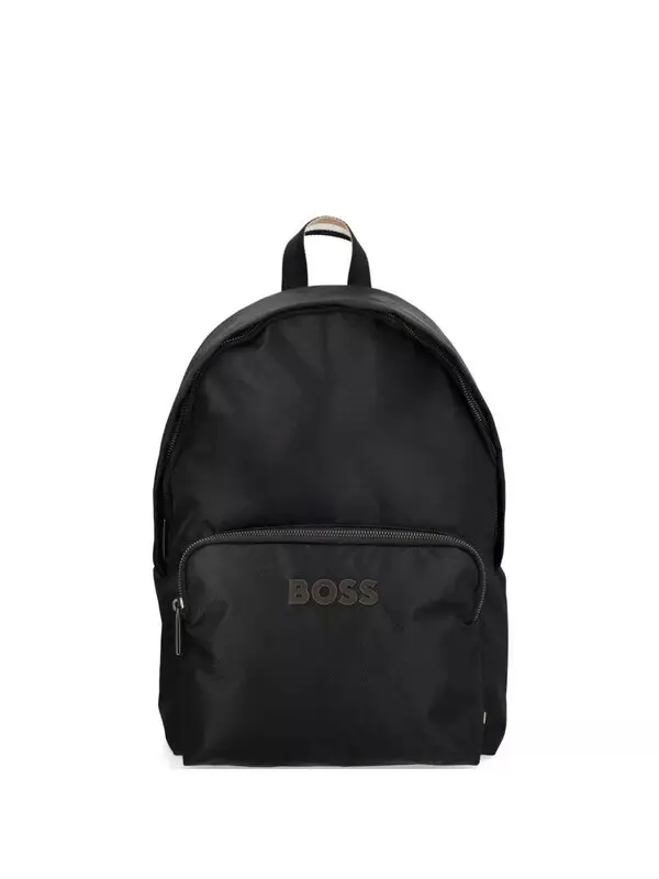 BOSS Logo-detail Backpack - Black