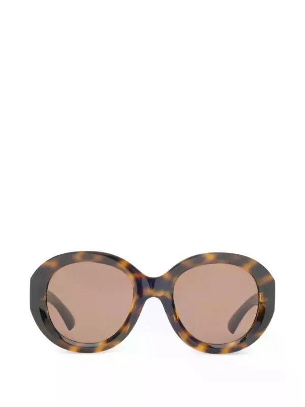 Burberry Heritage Round Frame Sunglasses - Brown