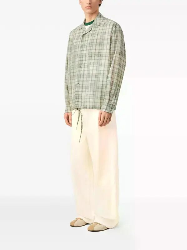 AMI Paris Boxy Cotton Checkered Shirt