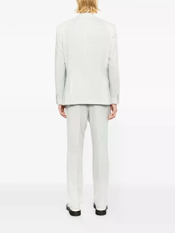BOSS Two-piece Slim-fit Suit In Micro-patterned Fabric - Grey