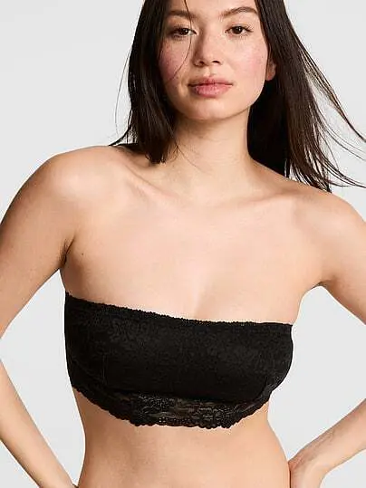 Pink Wink Wink™ Lightly Lined Bandeau Bralette - Black