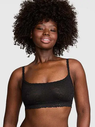 Pink Wink Wink™ Unlined Scoop Bralette - Black