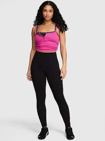 Pink Anywear Leggings - Black