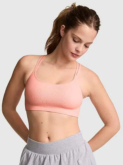 Pink Anywear Strappy Sports Bra - Orange