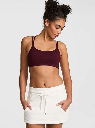 Pink Anywear Strappy Sports Bra - Purple