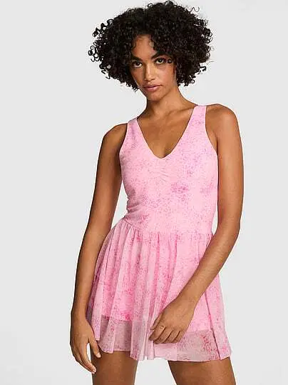 Pink Relay™ V-neck Mini Dress - Print