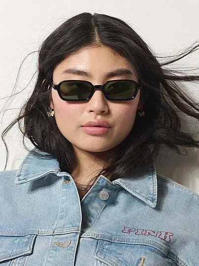 Pink Le Specs Pilferer Sunglasses - Black