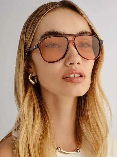 Pink Le Specs Tragic Magic Sunglasses - Print
