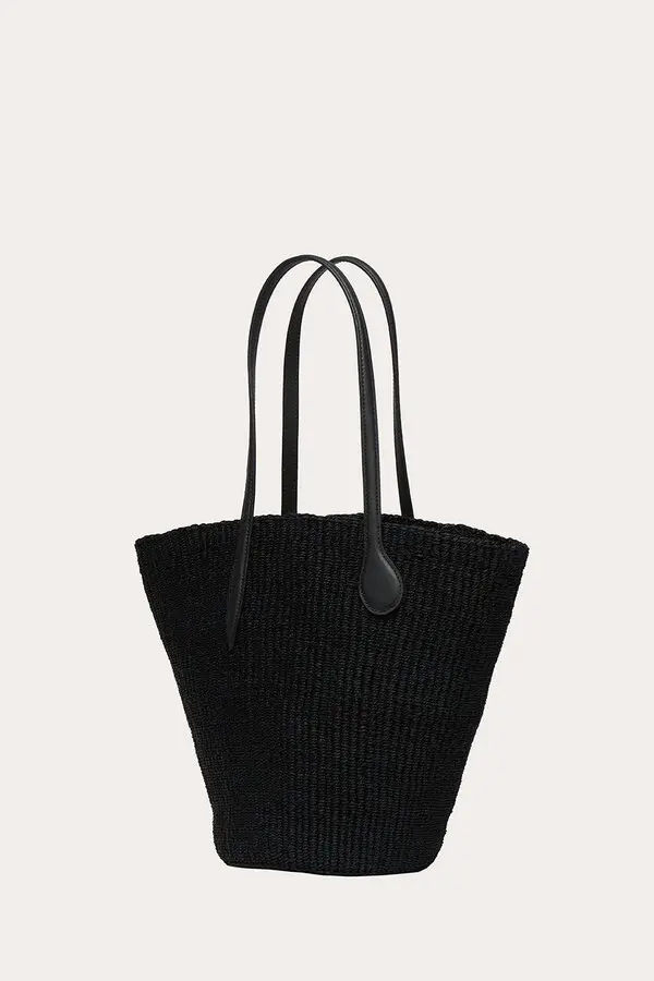 LIFFNER Straw Basket - Black