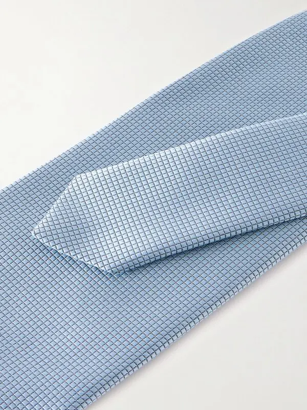 Charvet 8.5cm Silk-jacquard Neck Tie - Blue
