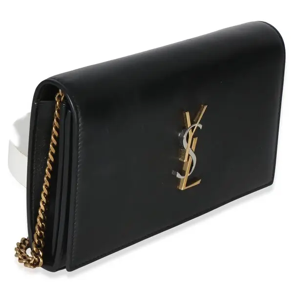 Saint Laurent Lambskin Tri Metal Kate Wallet-on-chain