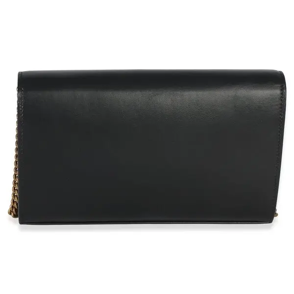 Saint Laurent Lambskin Tri Metal Kate Wallet-on-chain