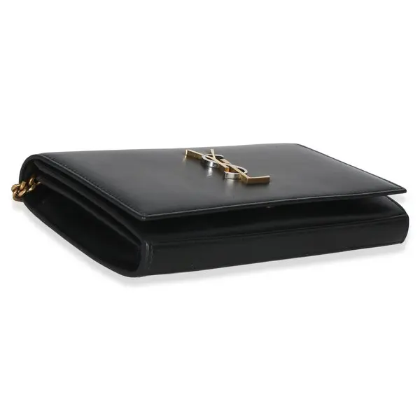 Saint Laurent Lambskin Tri Metal Kate Wallet-on-chain