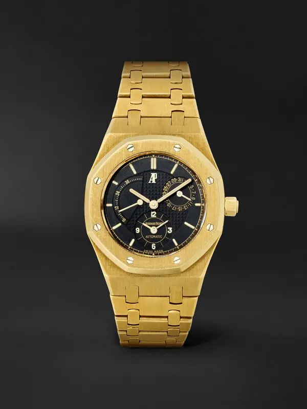 STEPHANIE WINDSOR Audemars Piguet 18-karat Yellow Royal Oak Automatic Dual Time 37mm Watch - Gold