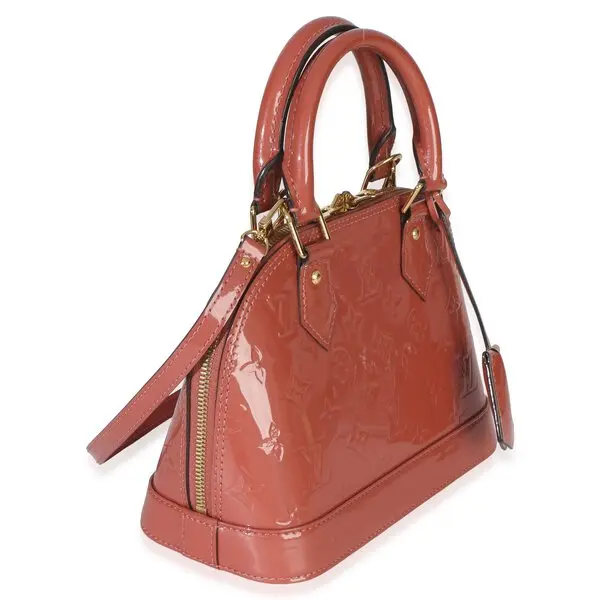 LOUIS VUITTON Monogram Vernis Alma Bb - Pink