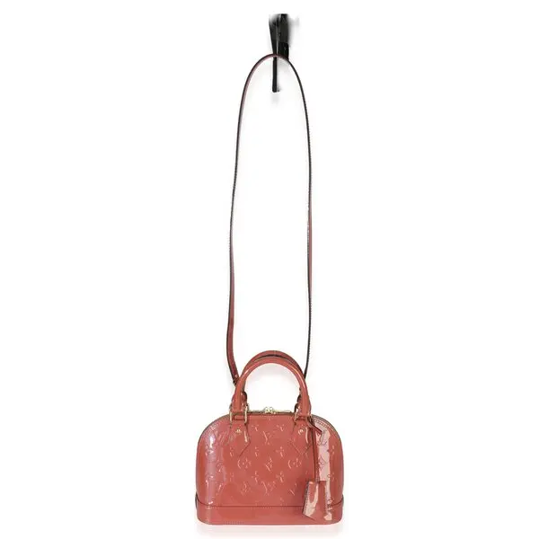 LOUIS VUITTON Monogram Vernis Alma Bb - Pink