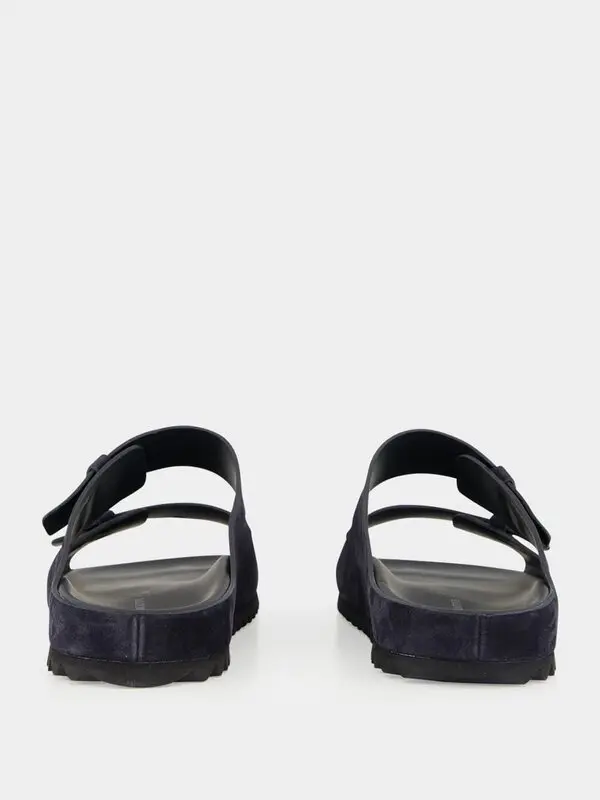 Officine Creative Agorà 010 Suede Slide Sandals - Blue