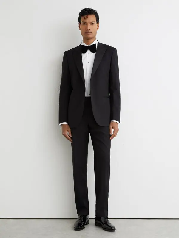 REISS Marcel Regular Fit Cotton Dinner Shirt - White