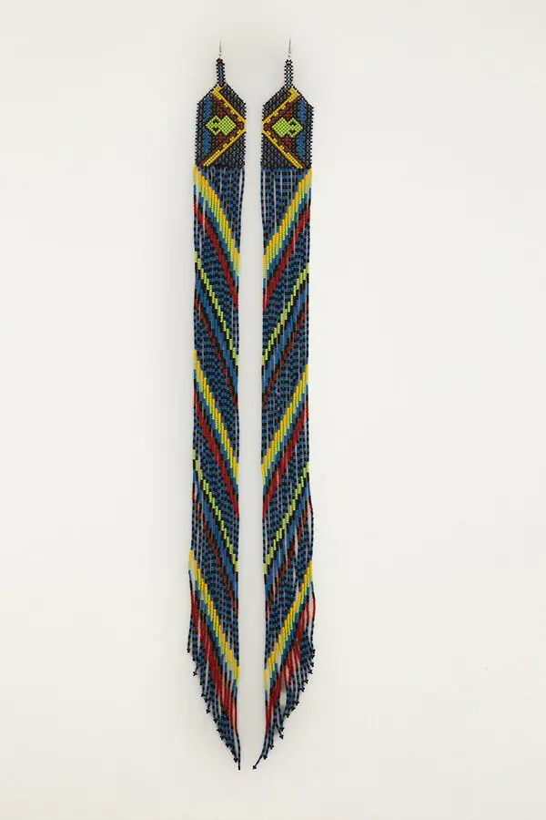Farm Rio Yawanawa Maxi Beaded Earring - Multi