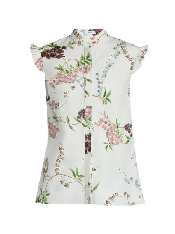 Erdem Floral Print Top - White